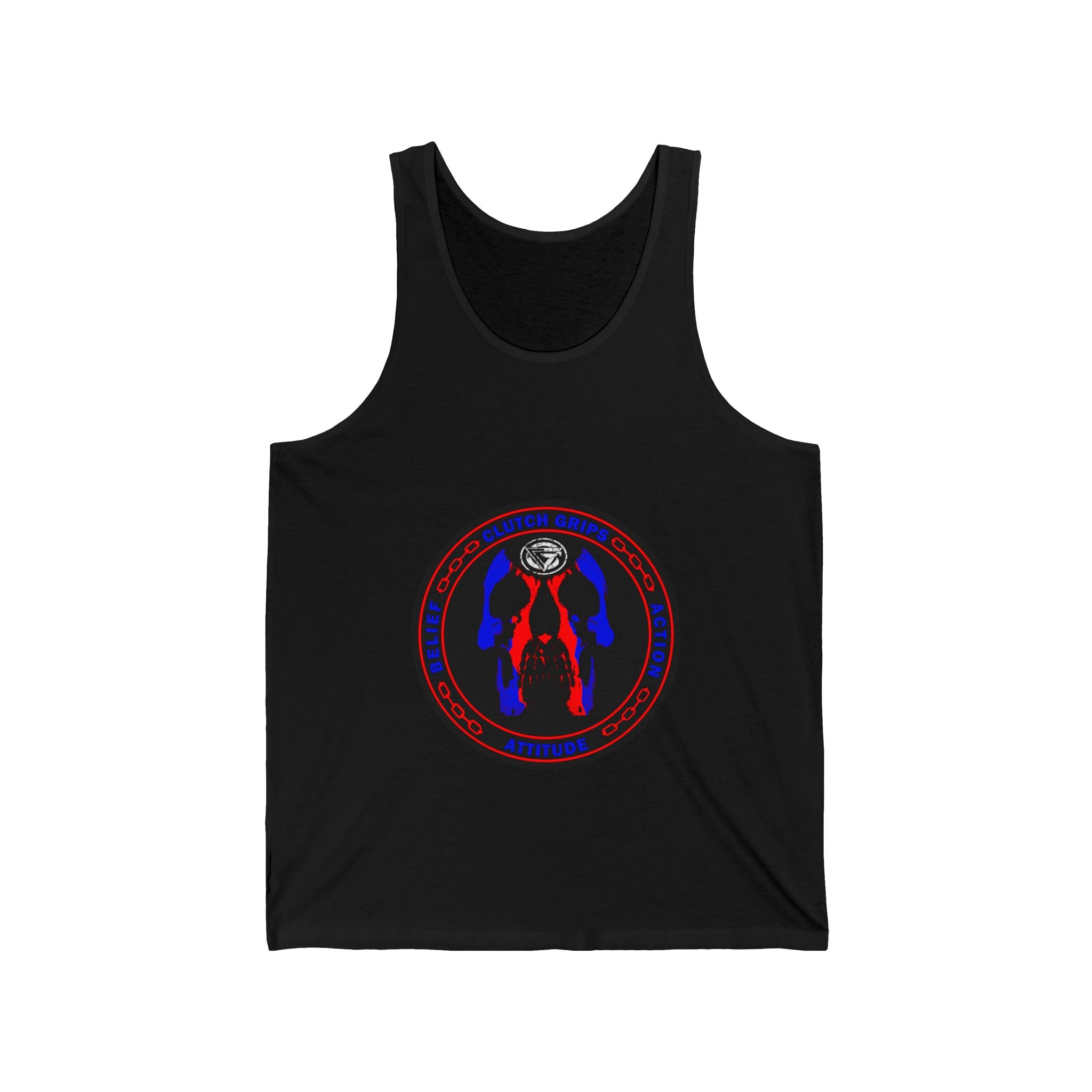 SKULLATOR RED BLUE WHITE COIN – Clutchgrips